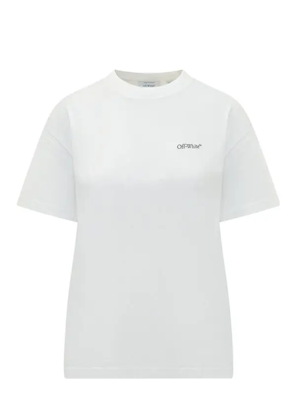 Off-White Floral Logo T-shirt - White
