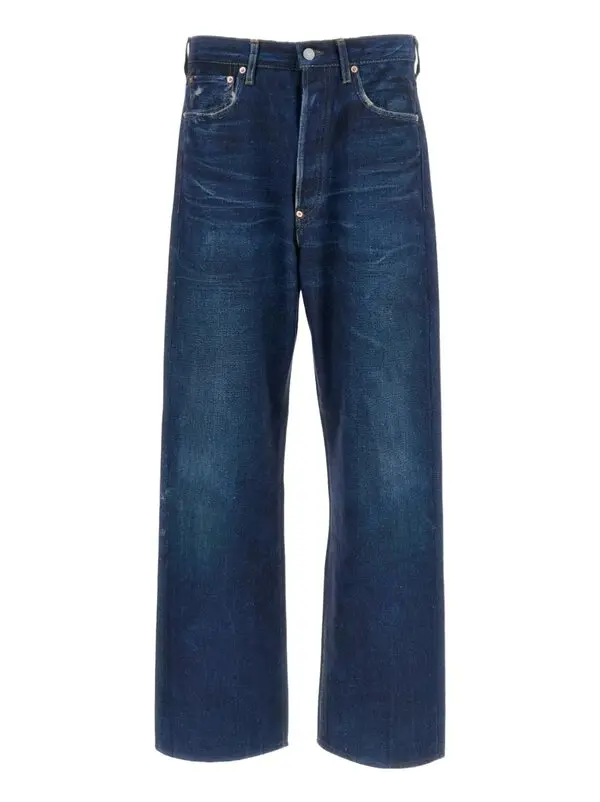 Junya Watanabe Wide Leg Denim Jeans - Blue
