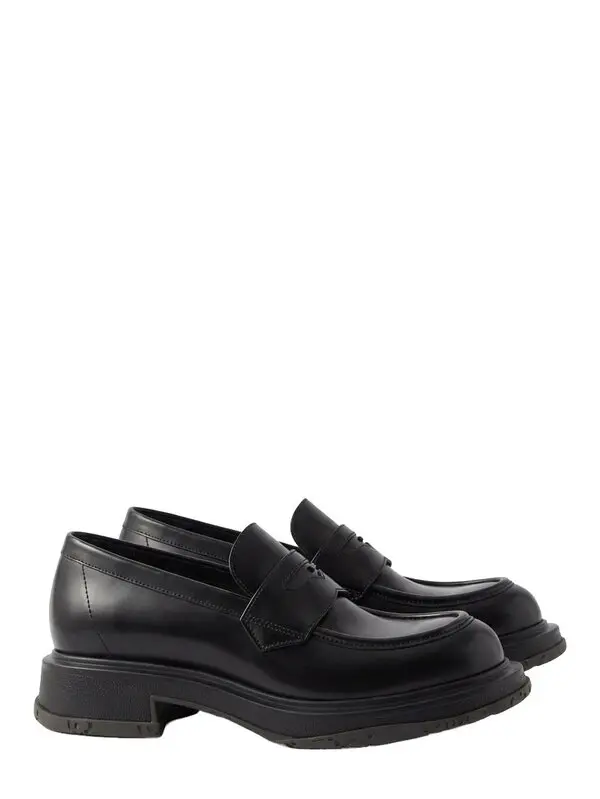 Gucci Tonal Logo Loafers - Black