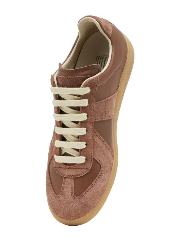 MAISON MARGIELA Replica Paneled Sneakers - Brown