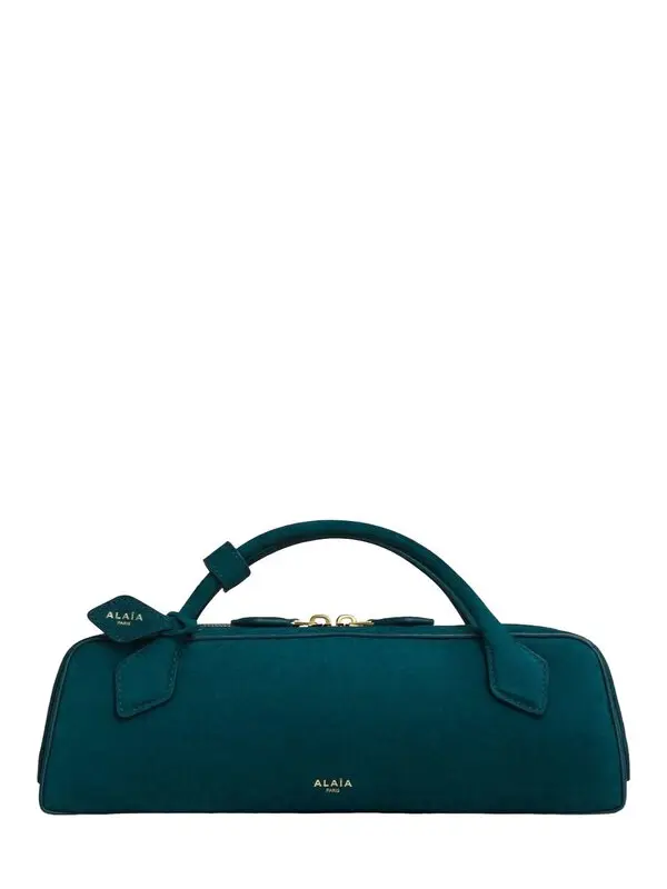 Alaïa Le Teckel Medium Clutch Bag - Peacock Blue