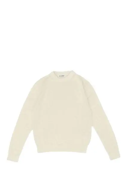 JIL SANDER Crewneck Long-sleeved Jumper - White