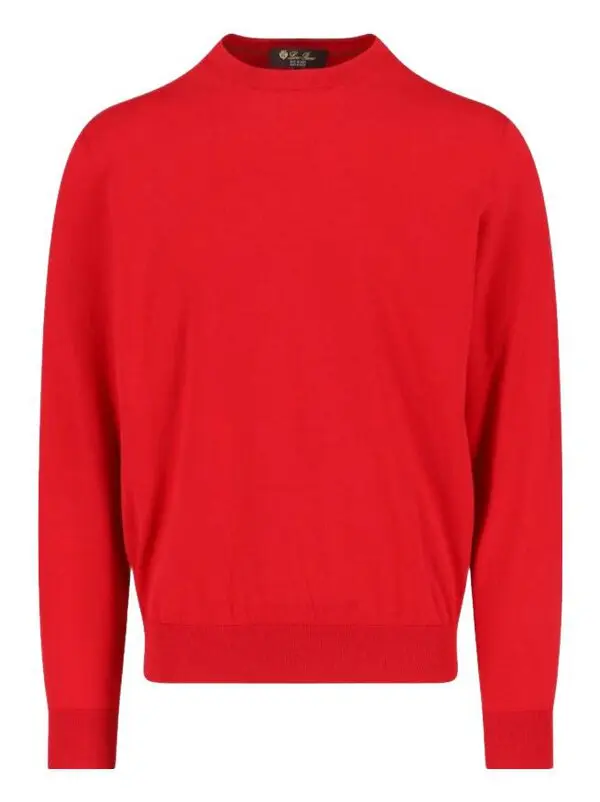Loro Piana Long Sleeve Knitwear - Red