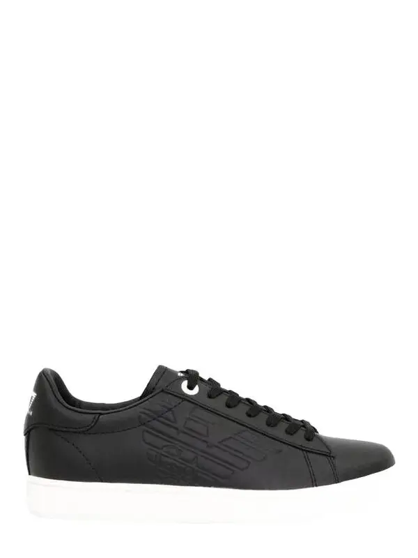 EA7 Logo Detail Sneakers - Black