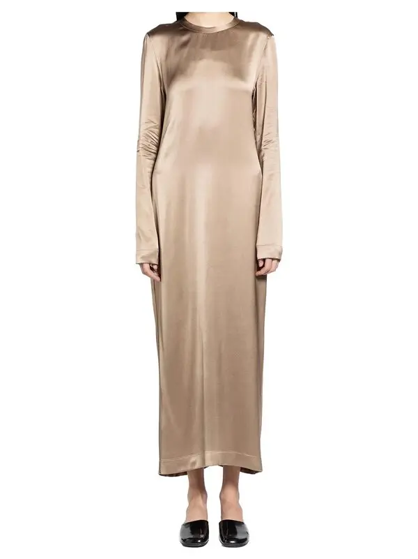 TOTEME Long-sleeved Maxi Dress - Nude