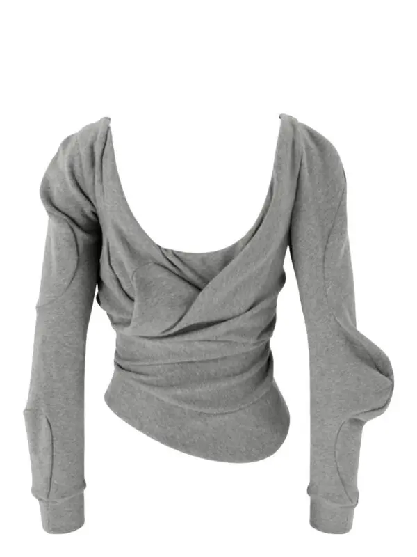 VIVIENNE WESTWOOD Long Sleeve Asymmetrical Top - Grey