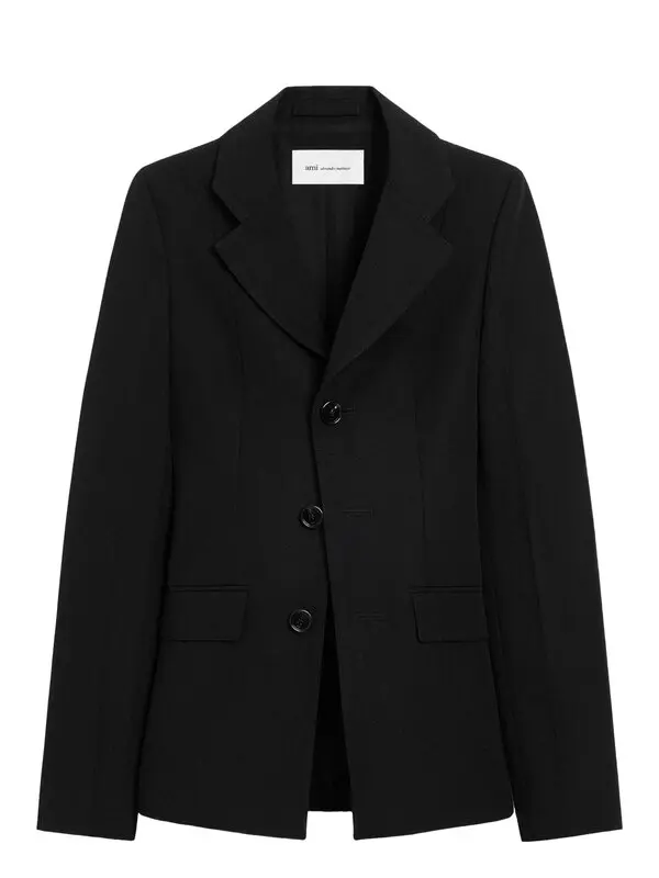 Ami Single-breasted Blazer - Black