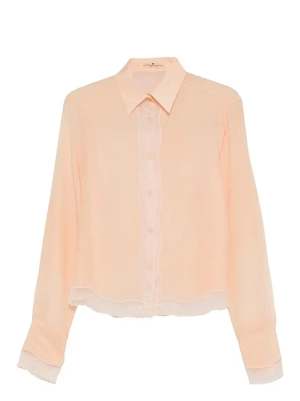 Ermanno Scervino Scalloped Trim Shirt - Nude
