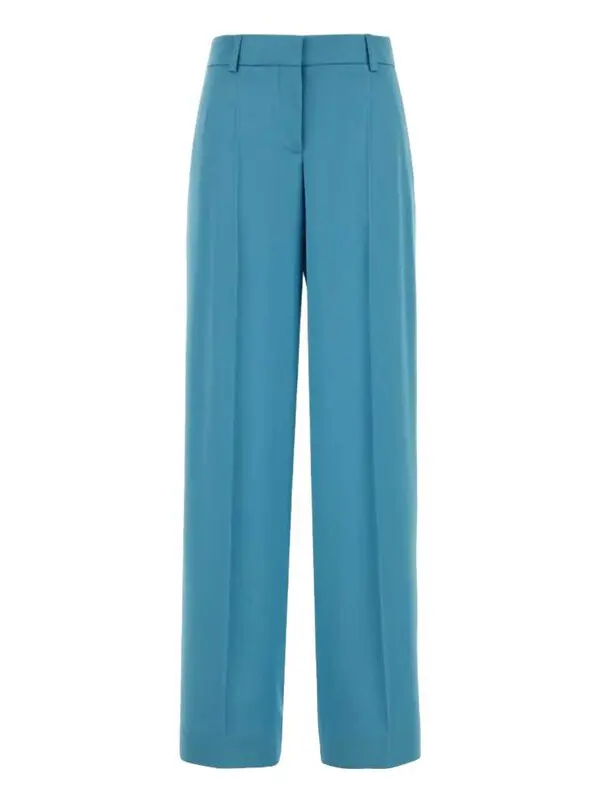 Stella McCartney Pleated Straight Leg Trousers - Light-blue