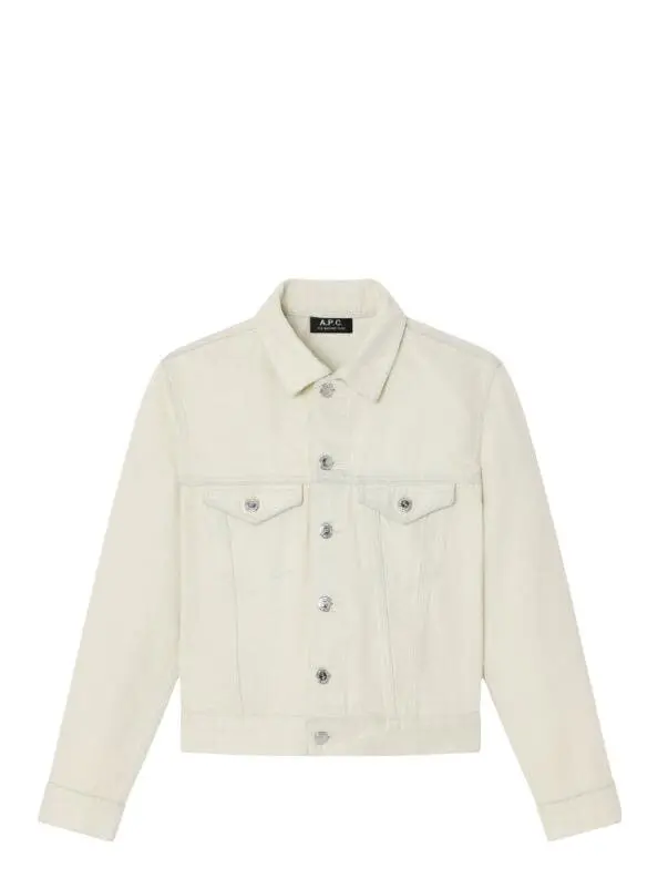 A.p.c. Buttoned Denim Jacket - White