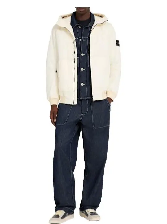 Stone Island Nylon Bomber Jacket - Black