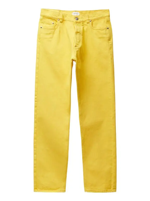 Versace Straight-leg Medusa Jeans - Yellow