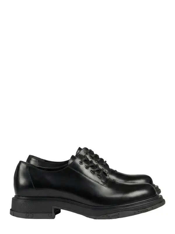 Gucci Lace-up Shoes With Tonal Logo - Black