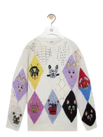 Loewe X Louis Wain Futuristic Cat Sweater - Multicolour