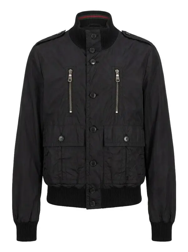 Gucci Buttoned Casual Jacket - Black