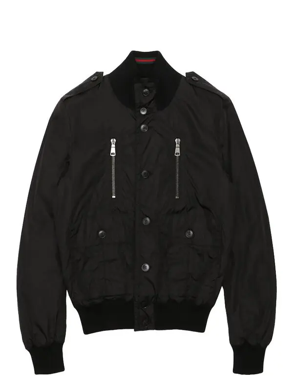 Gucci Buttoned Casual Jacket - Black