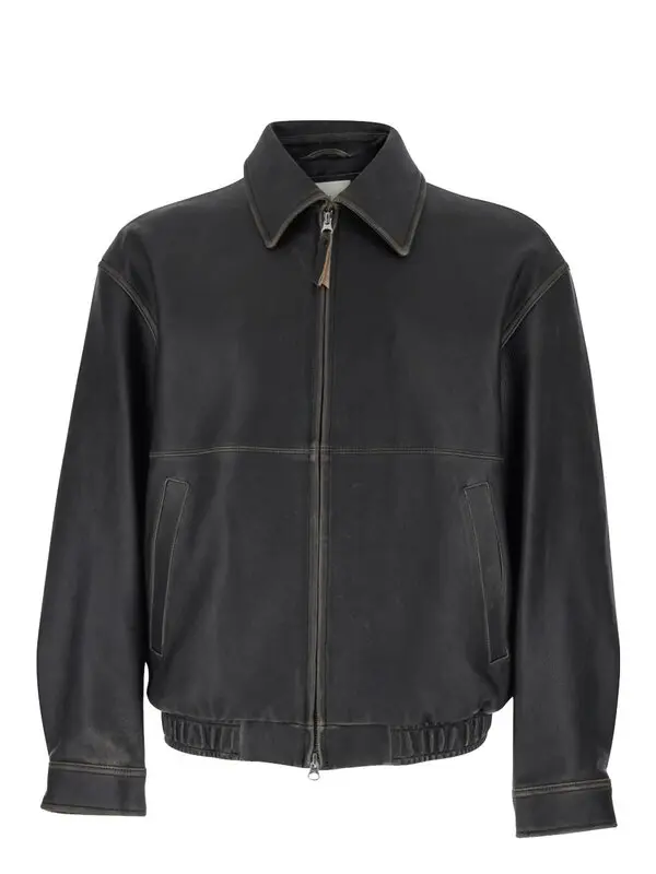 DUNST Brushed Zip Drizzler Jacket - Black