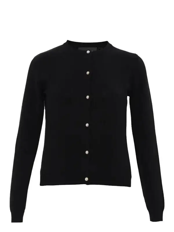 Moschino Knitted Buckle Cardigan - Black