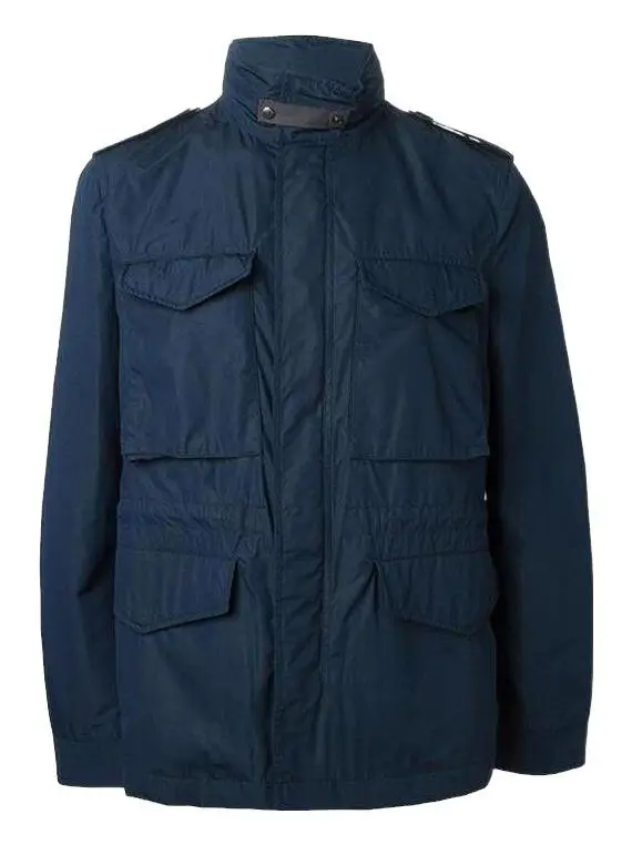Burberry High-necked Casual Jacket - Blue