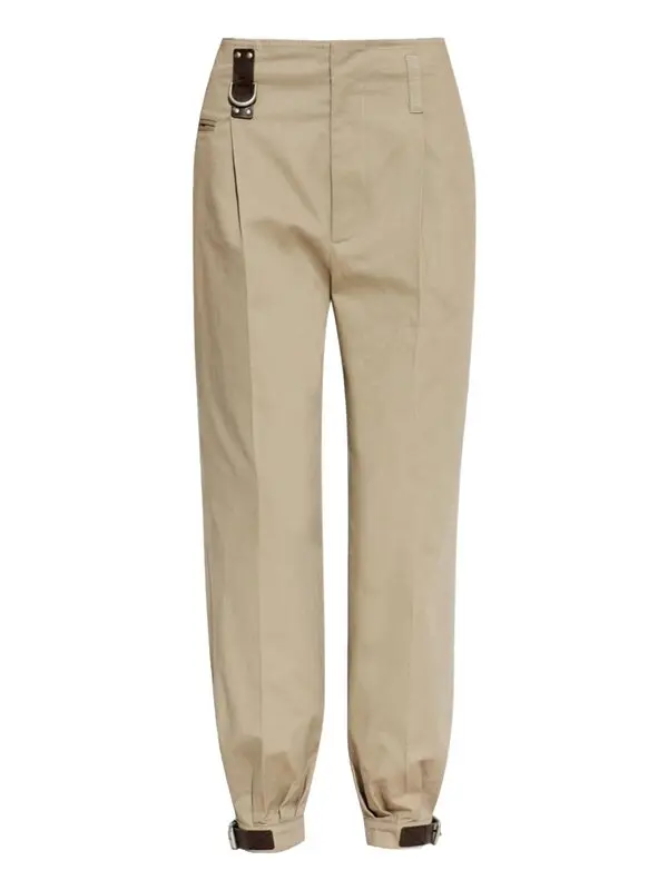 Moschino Strap Detail Pants - Beige