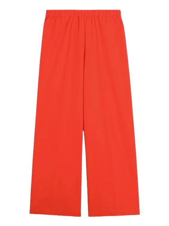 Aspesi Elastic Waist Straight Leg Casual Pants - Red