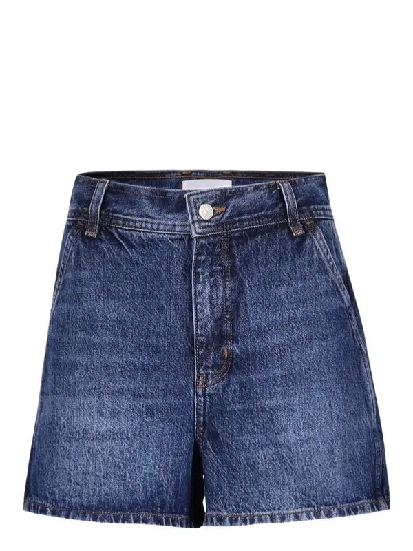 FRAME The Dockside Denim Shorts - Blue