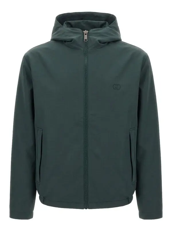 Gucci Reversible Zip Jacket With Embroidered Interlocking G - Dark Green