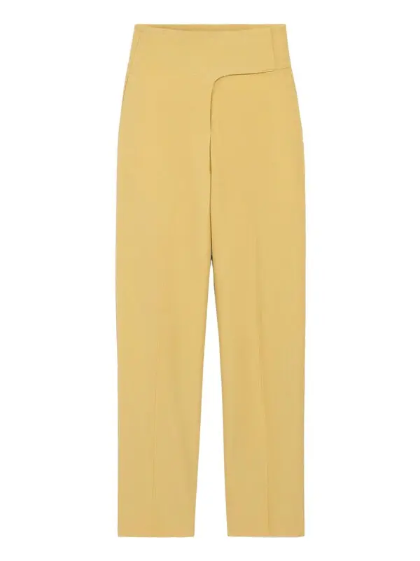 Ami Wrapped Belted Trousers - Nude