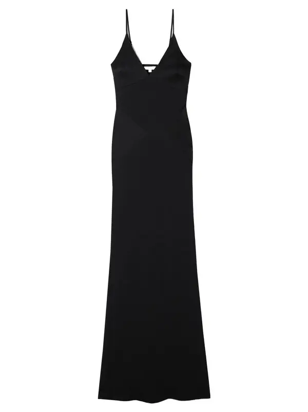 Veronica Beard Maxi Dress With Satin Cups - Black