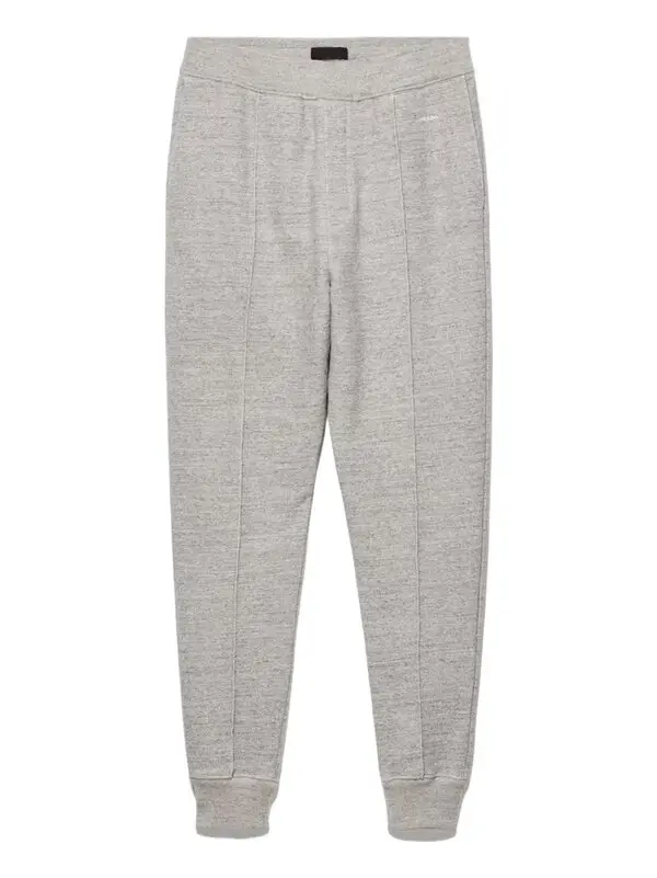Prada Logo-embroidery Track Pants - Grey