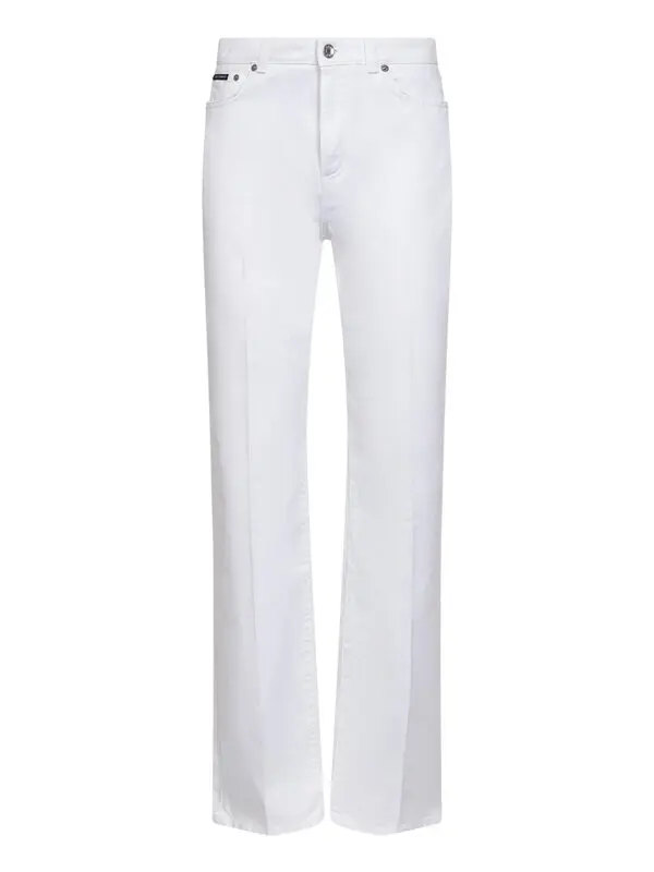Dolce & Gabbana High-waisted Flared Jeans - White