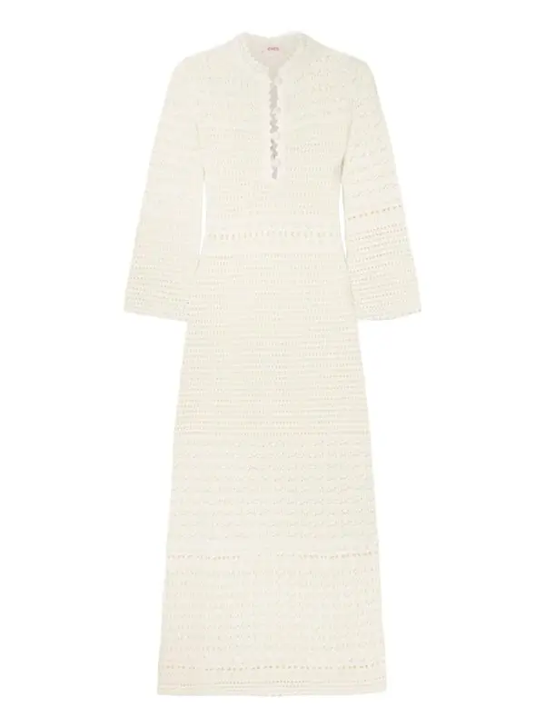 ERES Madone Bell-sleeve Maxi Dress - Off White