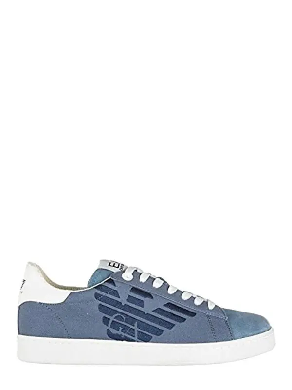 EA7 Embroidered Logo Casual Sneakers - White