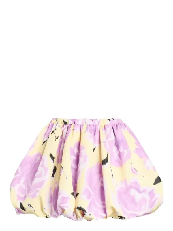 PATOU Elasticated-waist Floral Mini Skirt - Peony Garden