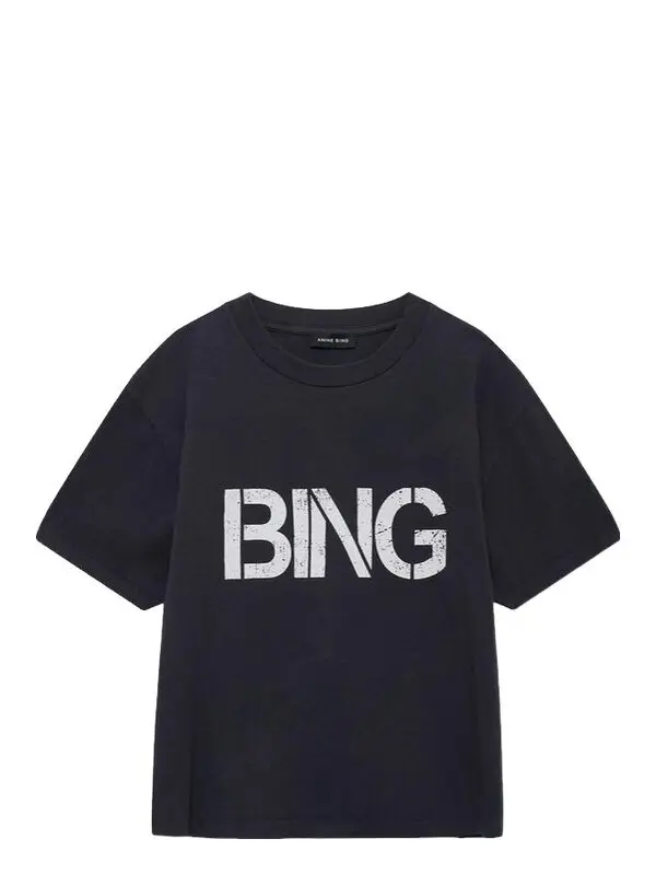 ANINE BING Graphic Print T-shirt - Black