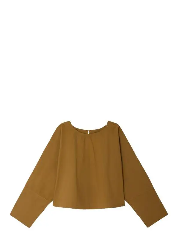 Soeur Long Sleeve Blouse - Brown