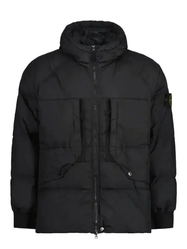 Stone Island Compass-patch Puffer Jacket - Black