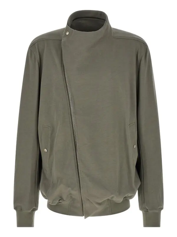 Rick Owens Zip Hollywood Flight Jacket - Gray