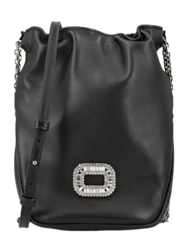 ROGER VIVIER Pilgrim Mini Bag With Embellished Clasp - Black