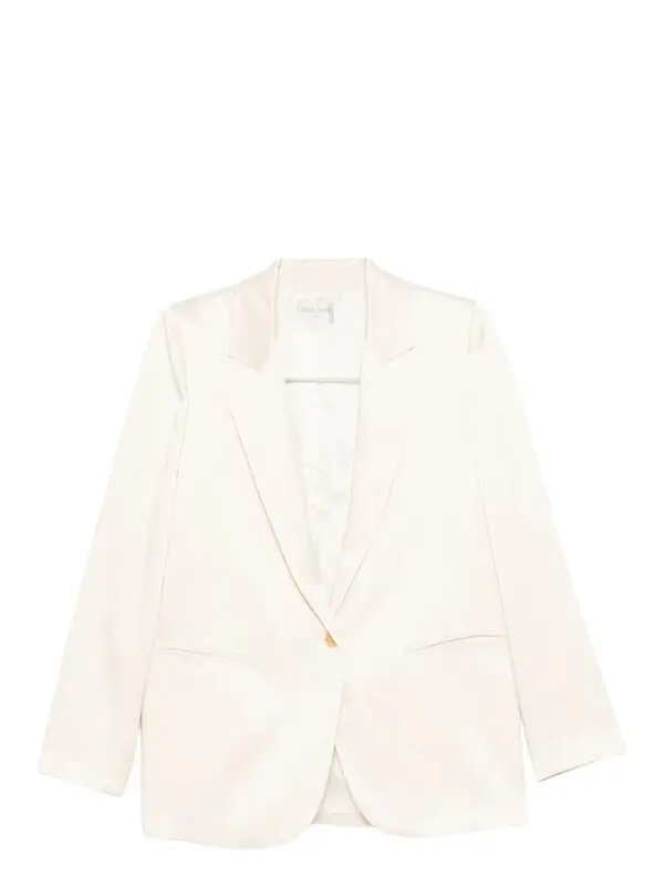 FORTE_FORTE Single-breasted Blazer - White