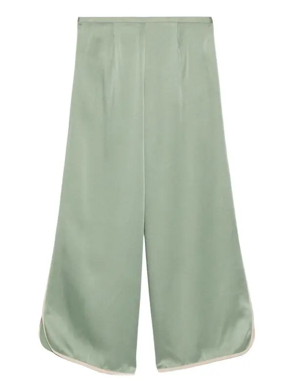 FORTE_FORTE Pleated Trousers - Khaki