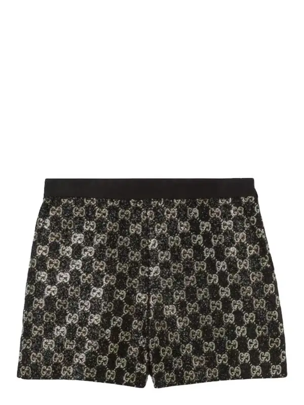 Gucci Embroidered Sequined Shorts - Black
