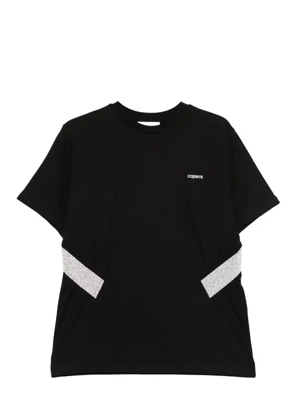 Coperni Logo Panel T-shirt - Black
