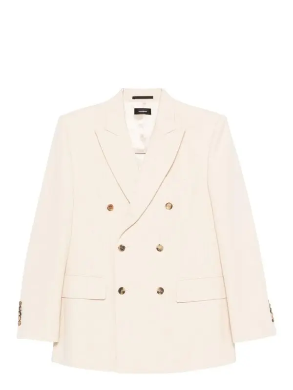 Wardrobe.NYC Double-breasted Blazer - White