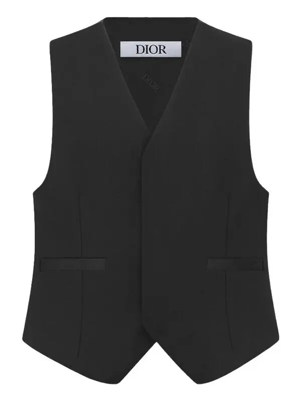 Dior Sleeveless Suit Vest - Black
