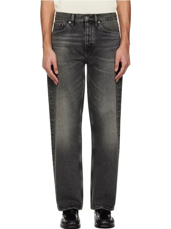 SUNFLOWER Loose Fit Jeans With Distressed Detailing - Black