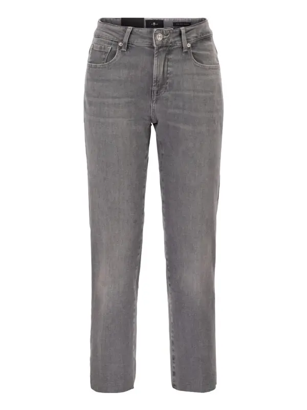 7 For All Mankind Calie Straight Ankle Jeans - Gray
