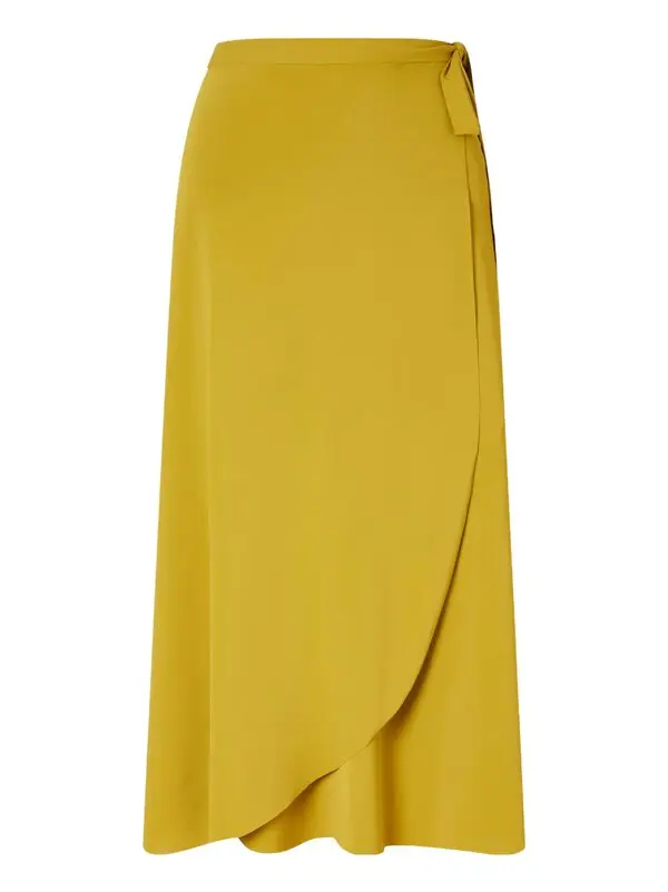 ERES Julieta Maxi Skirt With Tie Waist - Mustard Yellow