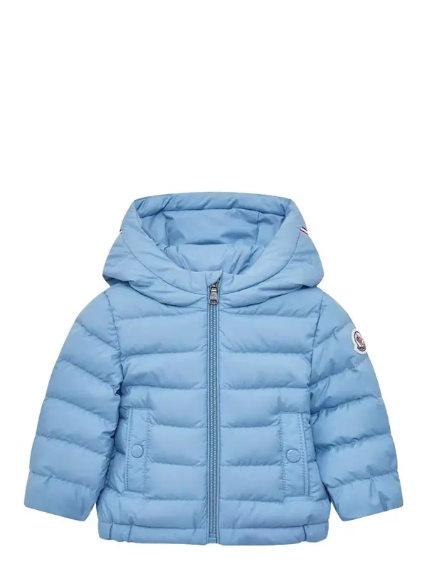 Moncler Zip-up Hooded Puffer Jacket - Blue