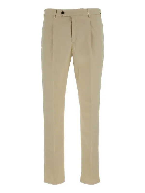PT TORINO Pleated Trousers - Beige